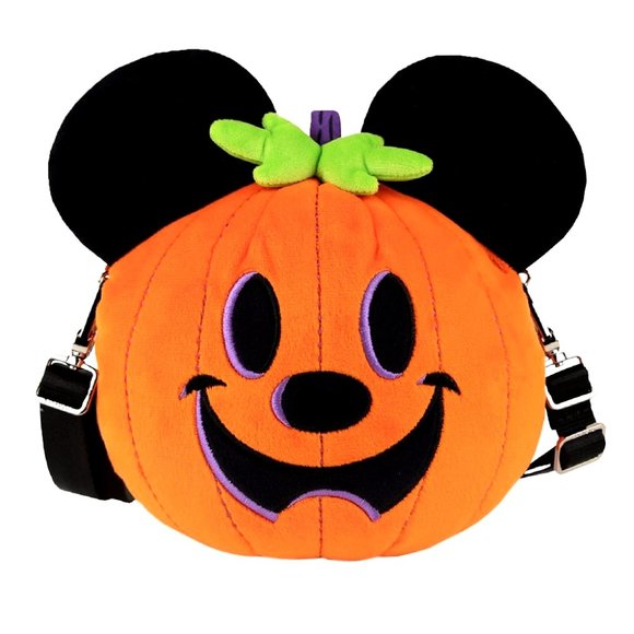 Disney | Bags | Harveys Disney Mickey Pumpkin Halloween Plush Bag ...